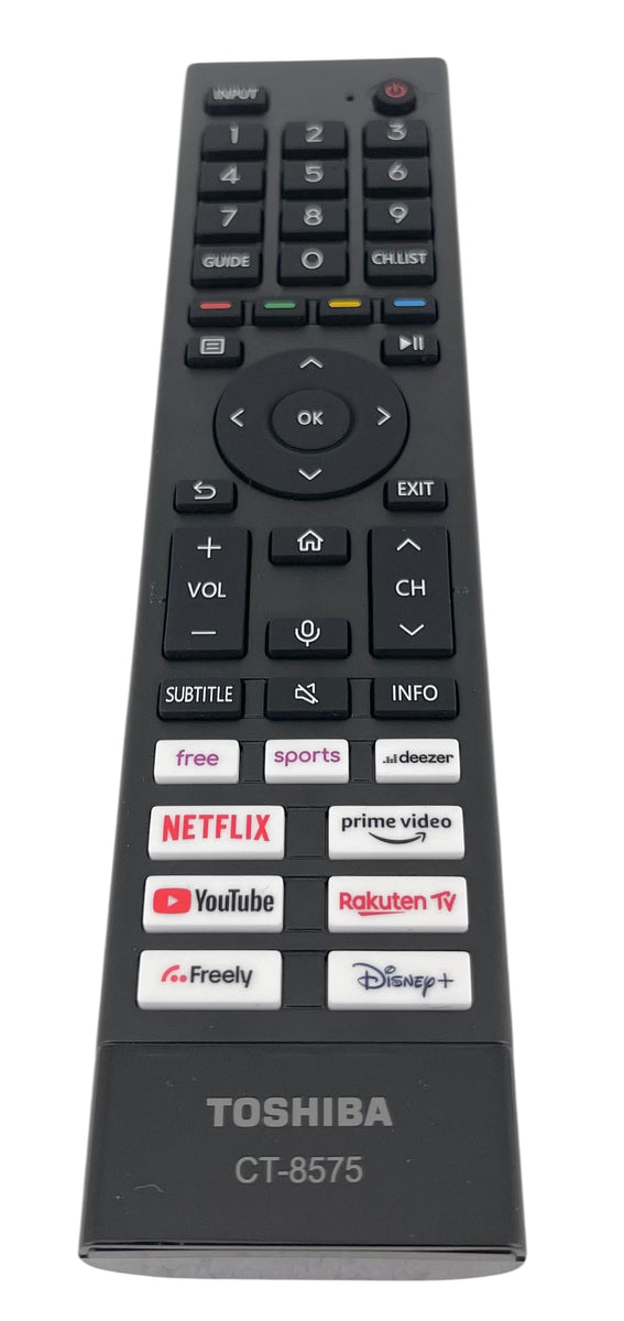 TOSHIBA 65QV2F63DB 65UV2F53DB VIDAA VOICE TV REMOTE CONTROL CT-8575 ...
