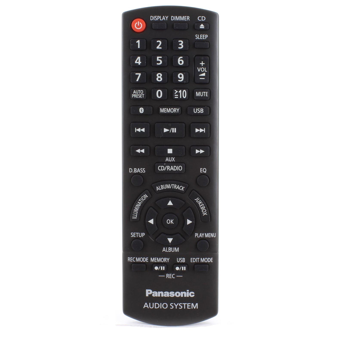 Original Panasonic Remote Control for DAB FM CD Bluetooth Hi-Fi System ...