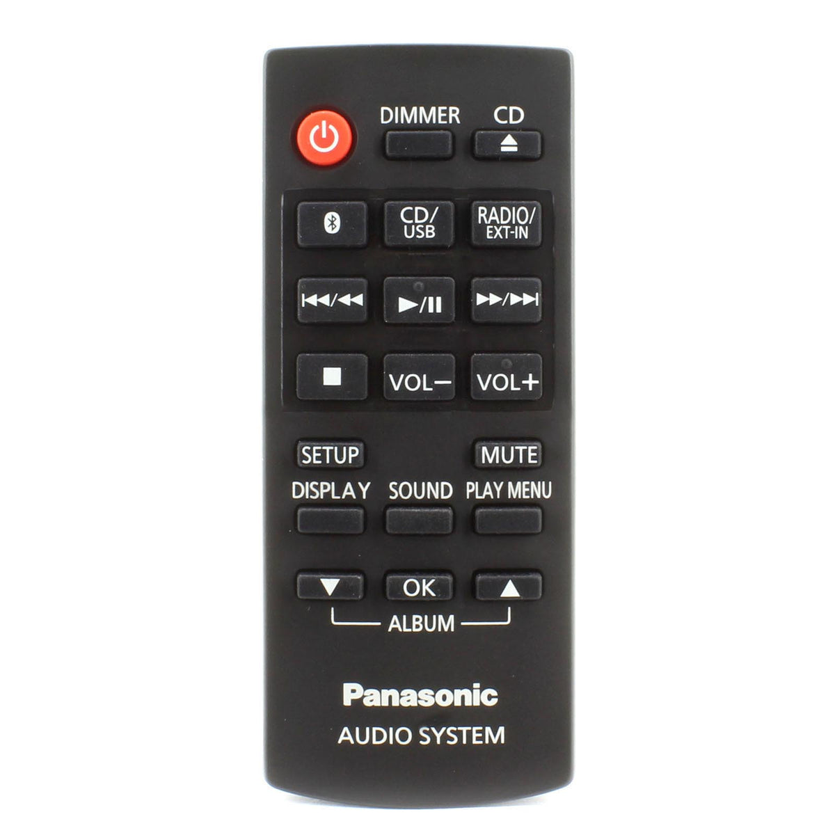 Original Panasonic Remote Control for Micro Hi-Fi with DAB+ Radio N2QA ...